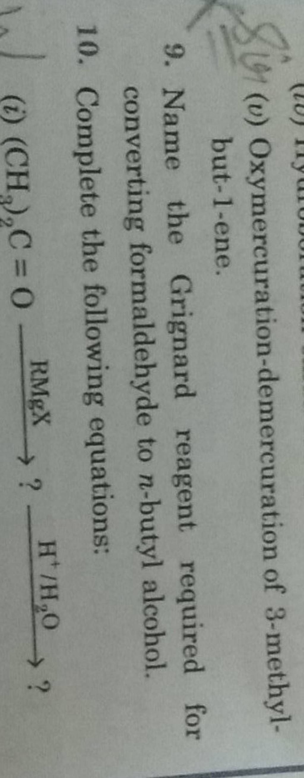 V Oxymercuration Demercuration Of 3 Methylbut 1 Ene 9 Name The Grigna