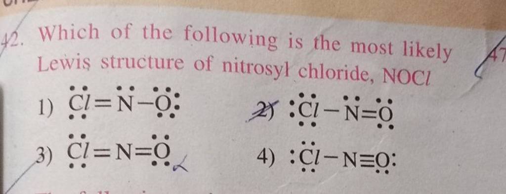 Nocl Lewis Structure