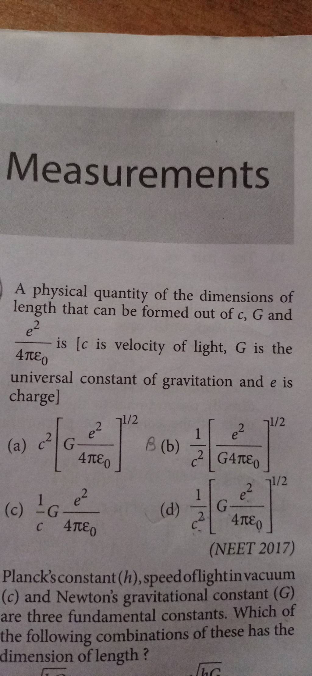Measurements A physical quantity of the dimensions of length that can be