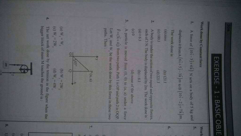 A Body Is Under The Action Of Two Equal And Opposite Forces Each Of 3 N