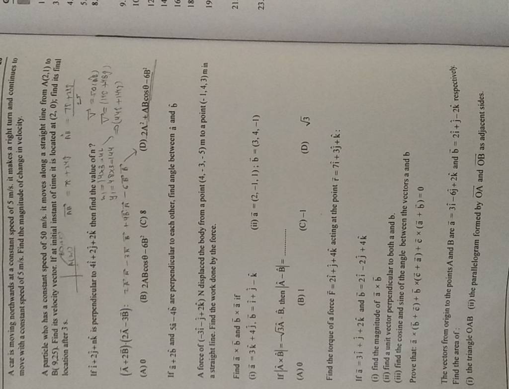 If a^+2b^ and 5a^−4b^ are perpendicular to each other, find angle between..