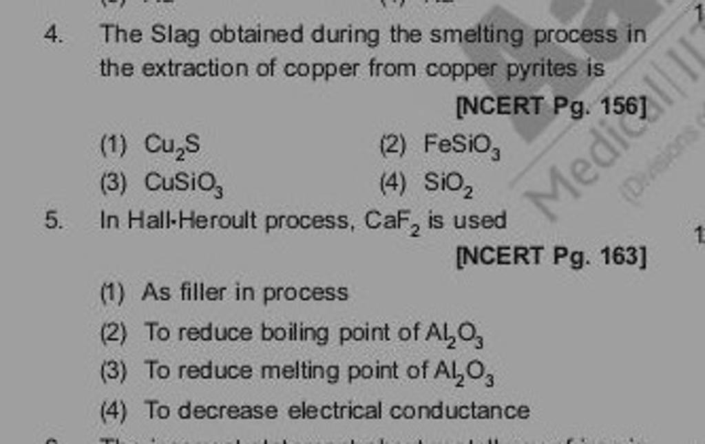 The Slag obtained during the smelting process in the extraction of copper..