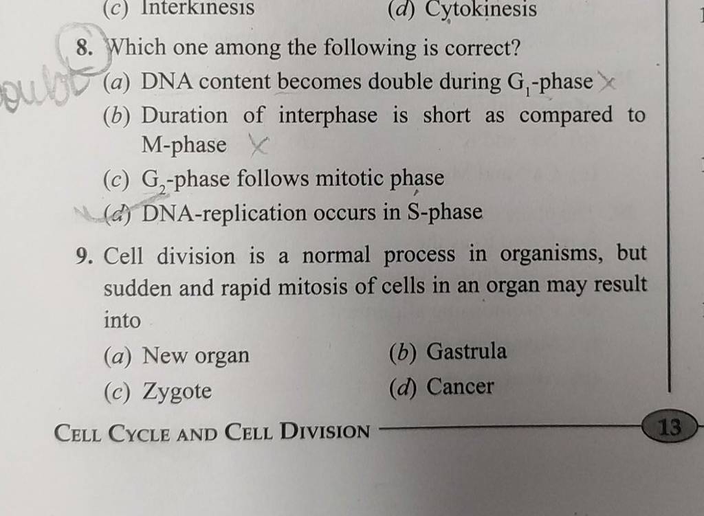 Cell division is a normal process in organisms, but sudden and rapid mito..
