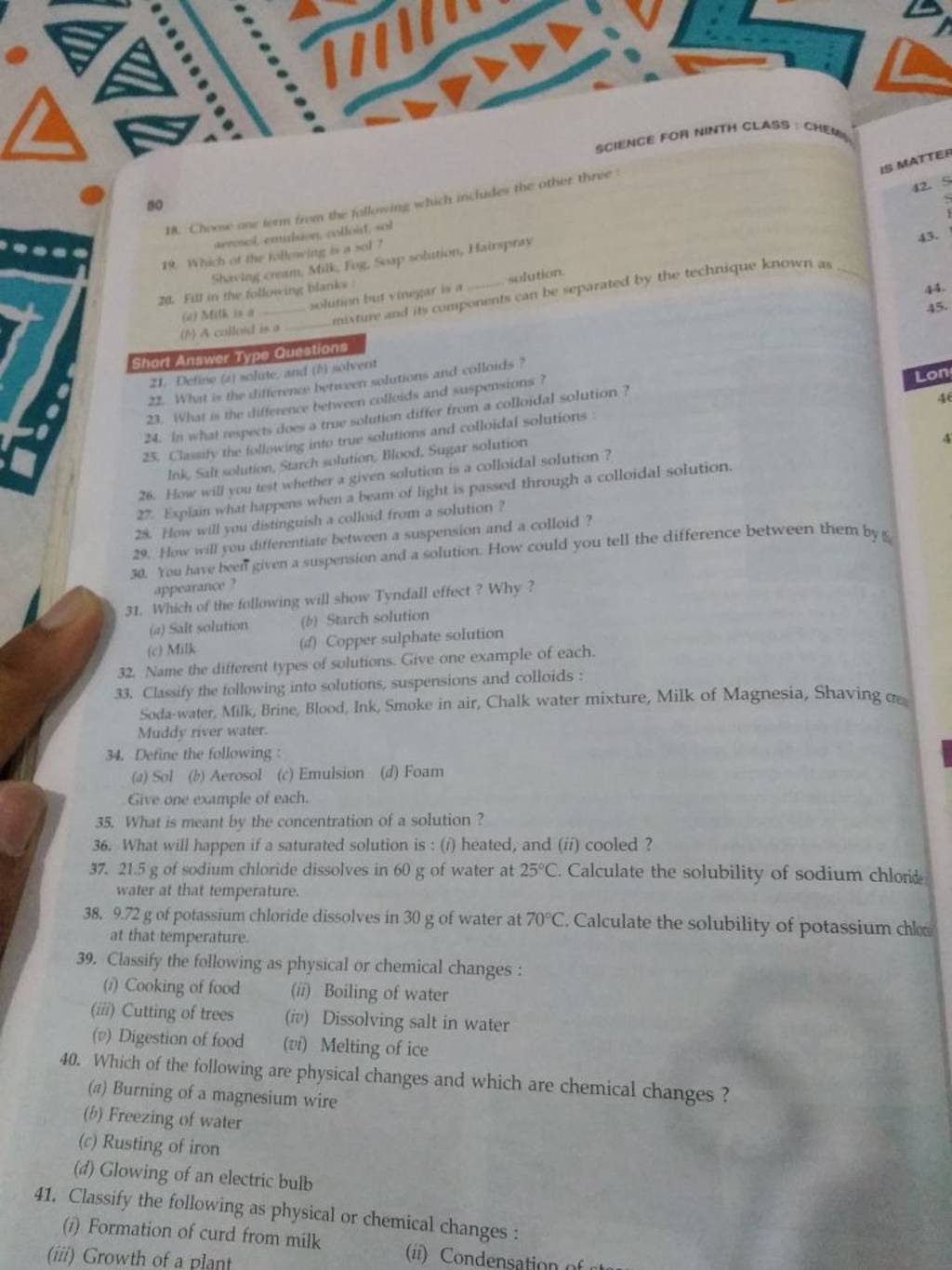 Different Types Of Solutions