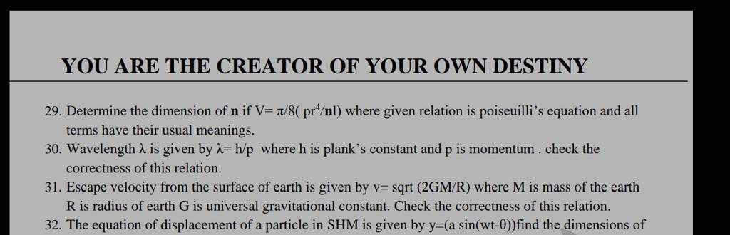 YOU ARE THE CREATOR OF YOUR OWN DESTINY | Filo