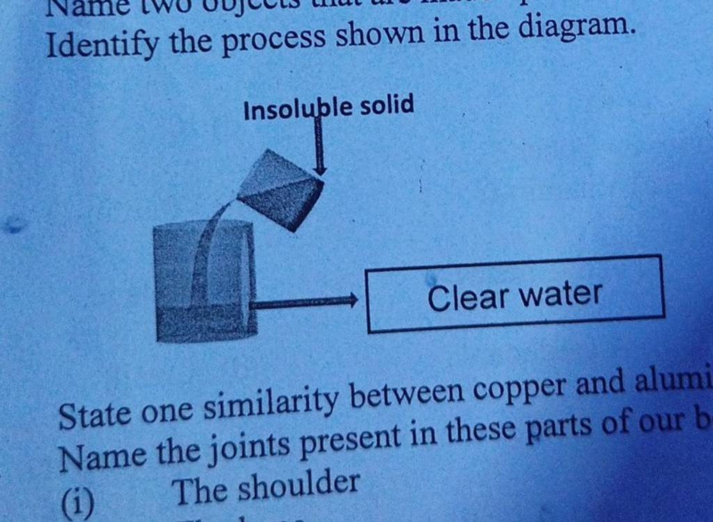 Identify the process shown in the diagram. State one similarity between c.. Identify the process shown in the diagram. State one similarity between c..