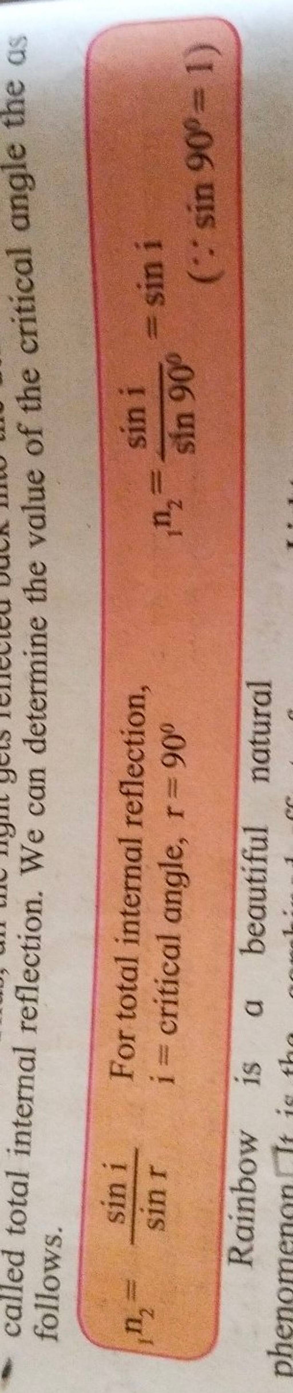 Called Total Internal Reflection We Can Determine The Value Of The Criti called-total-internal-reflection-we-can-determine-the-value-of-the-criti