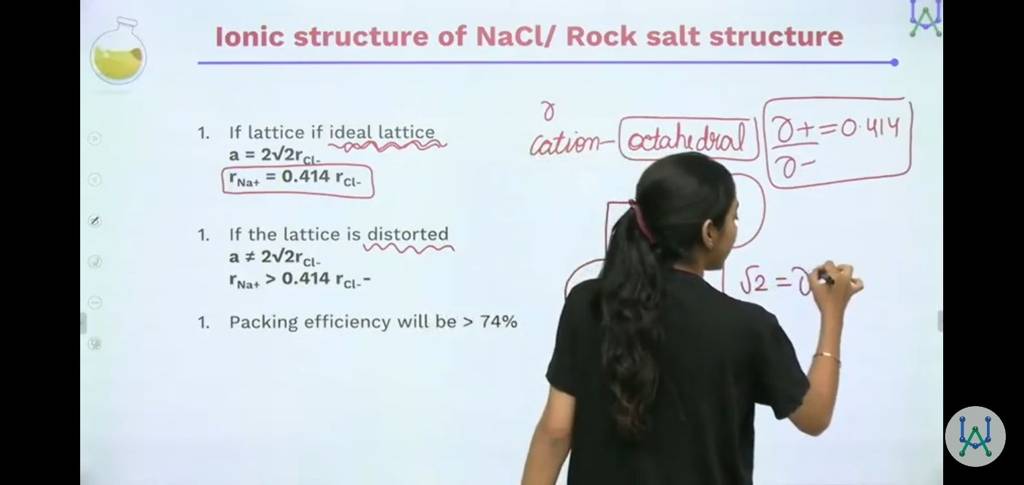 Ionic Structure Of Nacl Rock Salt Structure 1 If The Lattice Is Distort
