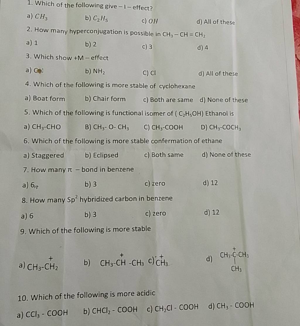 How many Sp2 hybridized carbon in benzene | Filo How many Sp2 hybridized carbon in benzene | Filo