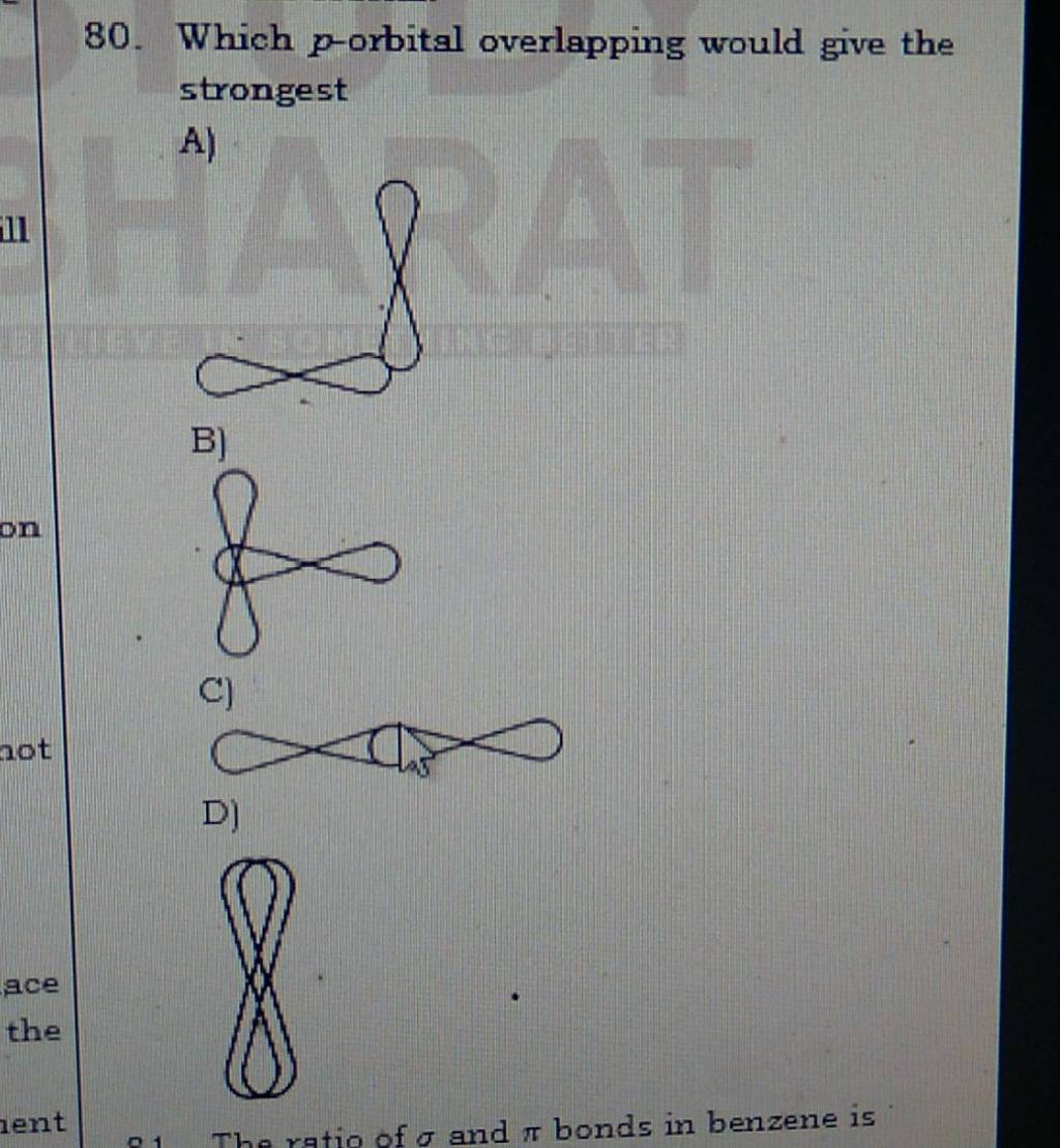 Which P Orbital Overlapping Would Give The Strongest Filo