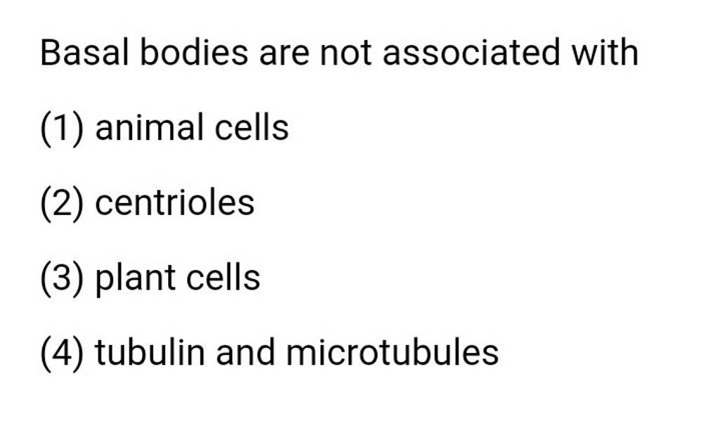 Basal bodies are not associated with | Filo