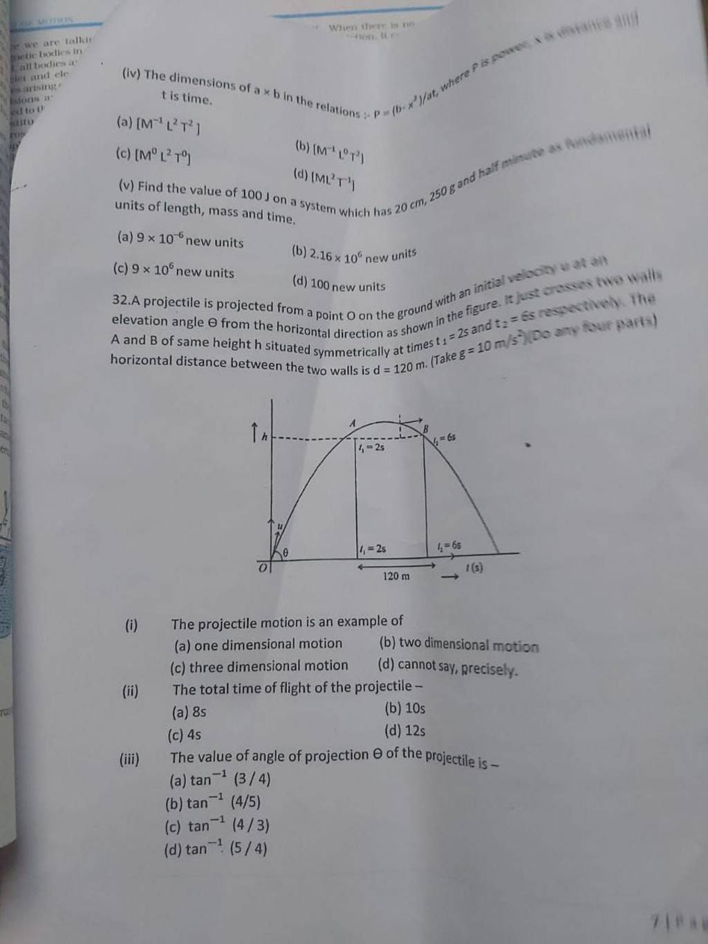 The projectile motion is an example of | Filo