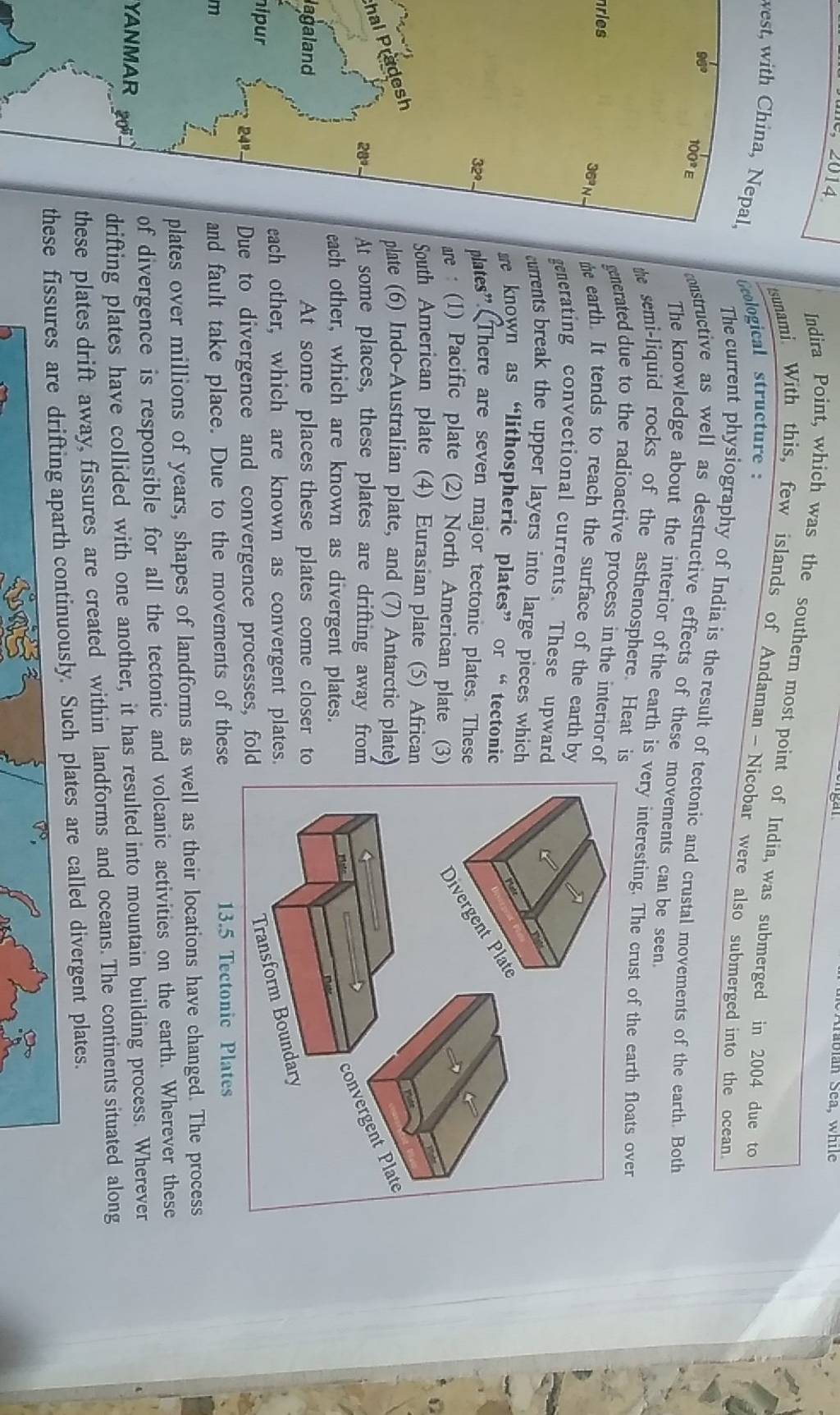 Indira Point, which was the southern most point of India, was submerged i..