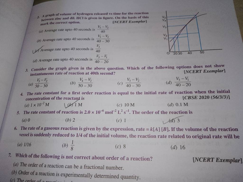 The Rate Constant For A First Order Reaction Is Equal To The Initial Rate