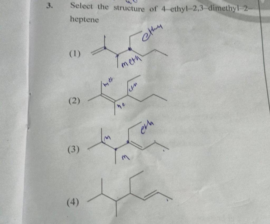 Heptene Structure