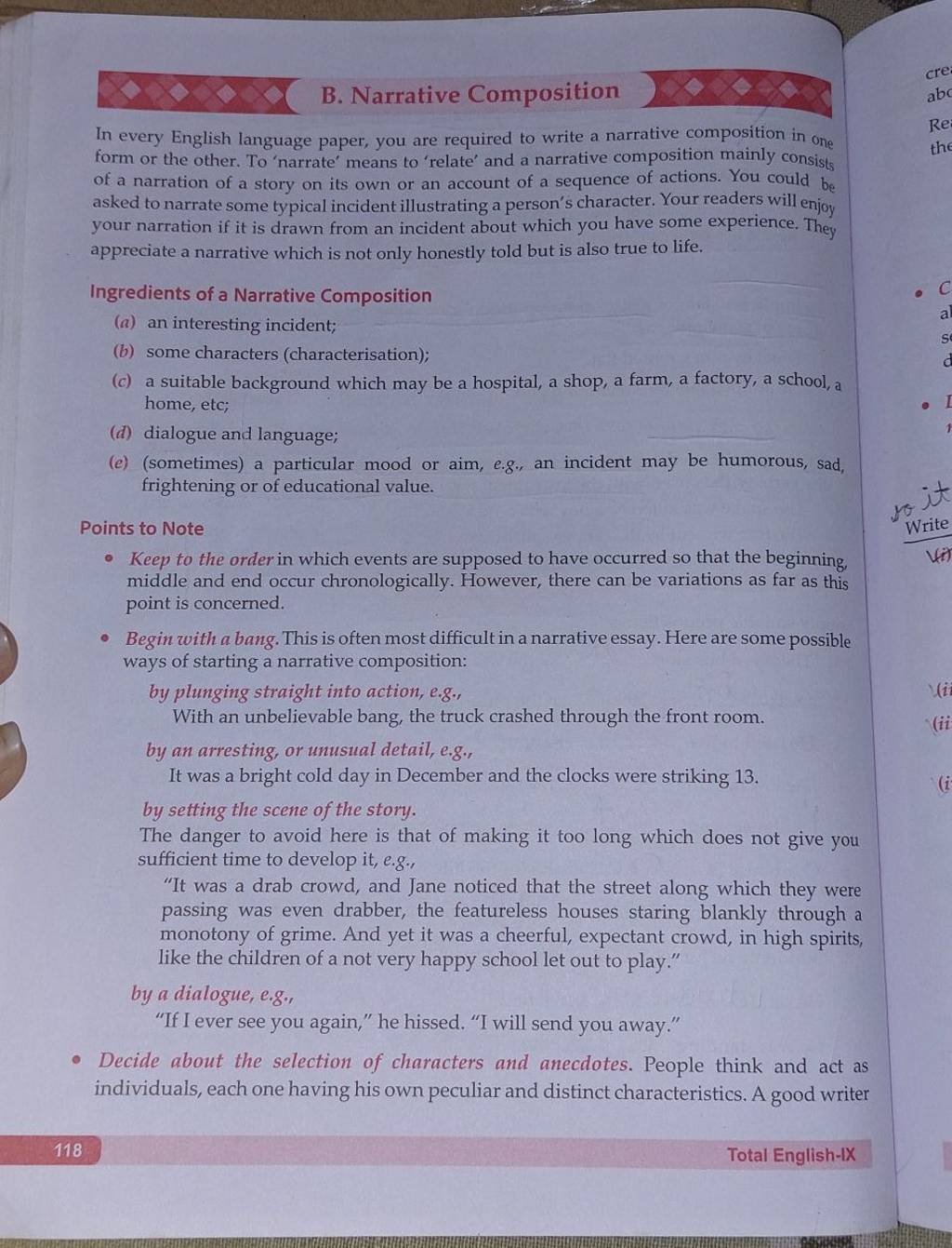 Narrative Composition In every English language paper, you are required t..