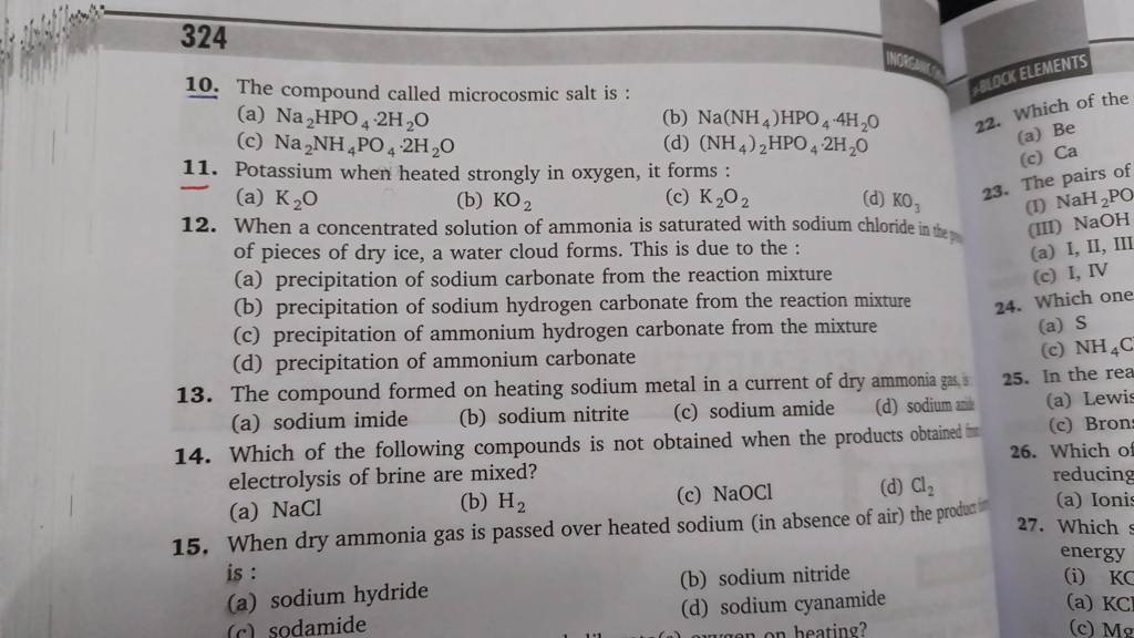 The compound called microcosmic salt is : | Filo
