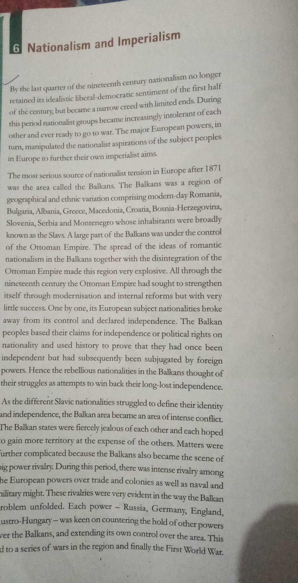 6 Nationalism and Imperialism By the last quarter of the nineteenth centu..