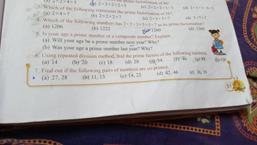 Using Repeated Division Method Find The Prime Factors Of The Following N 3718
