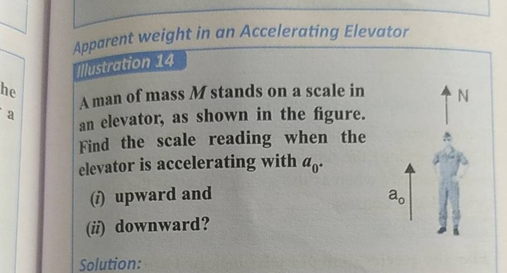 Apparent weight in an Accelerating Elevator Illustration 14 | Filo