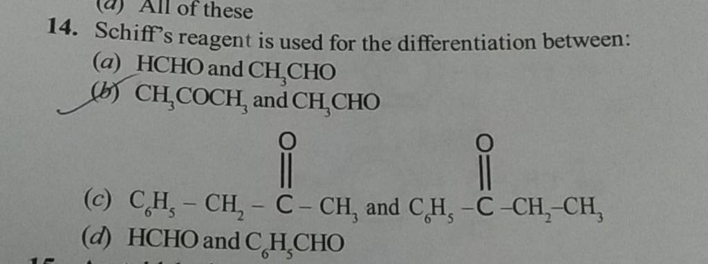 Schiff's reagent is used for the differentiation between: | Filo