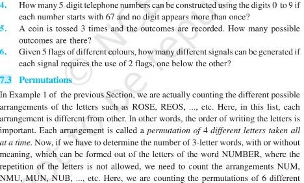 4. How many 5-digit telephone numbers can be constructed using the digits..