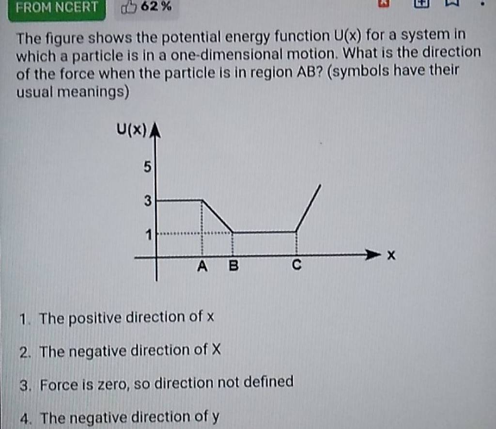 The figure shows the potential energy function U(x) for a system in which..