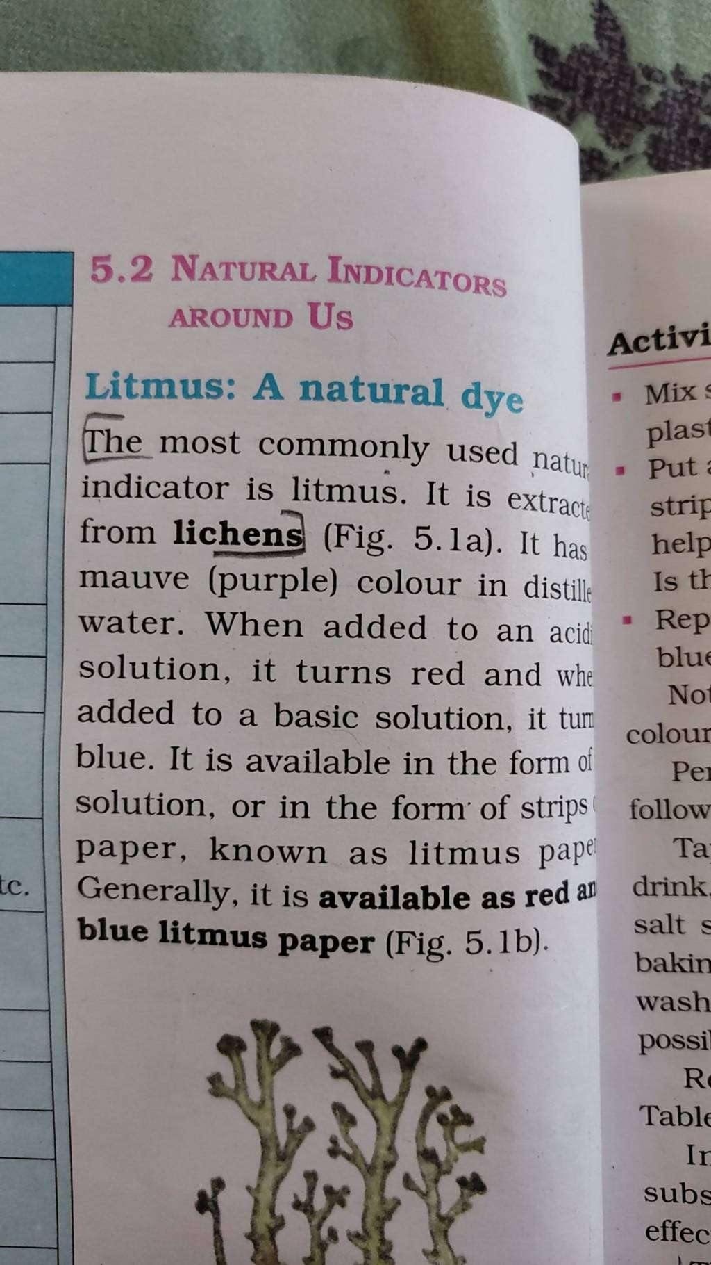 5 2 NATURAL INDICATORS AROUND Us Litmus A Natural Dye The Most Commonly 5 2 NATURAL INDICATORS AROUND Us Litmus A Natural Dye The Most Commonly