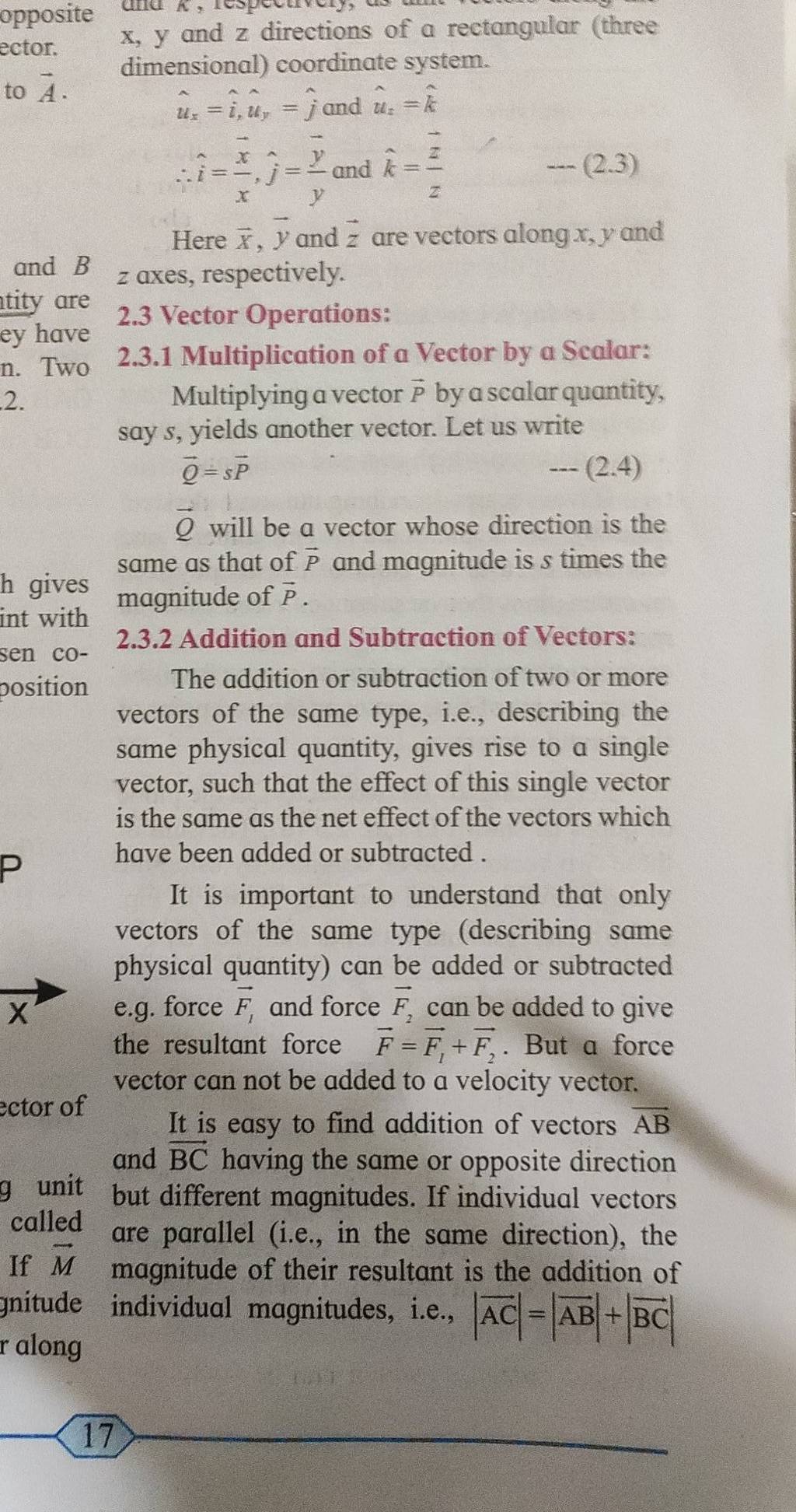 x,y and z directions of a rectangular (three dimensional) coordinate syst..