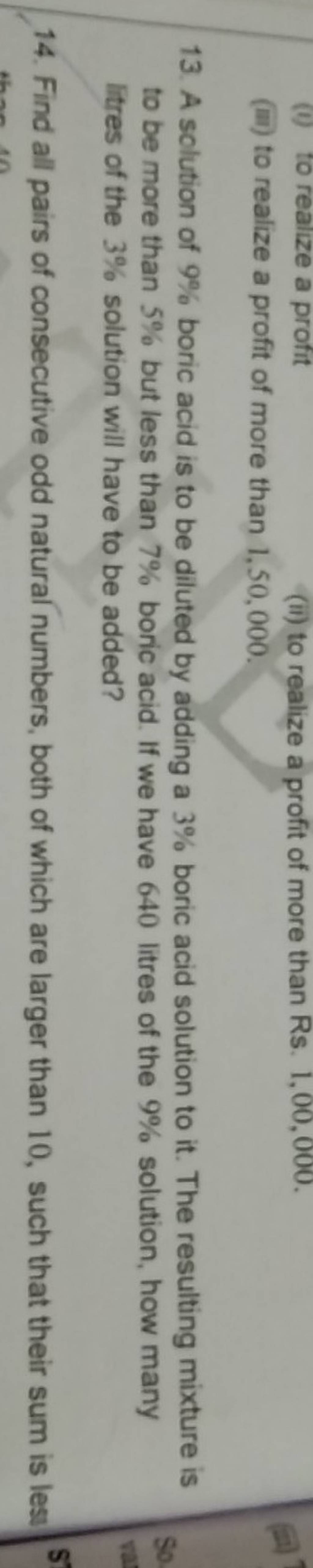 13. A solution of 9% boric acid is to be diluted by adding a 3% boric aci.. 13. A solution of 9% boric acid is to be diluted by adding a 3% boric aci..
