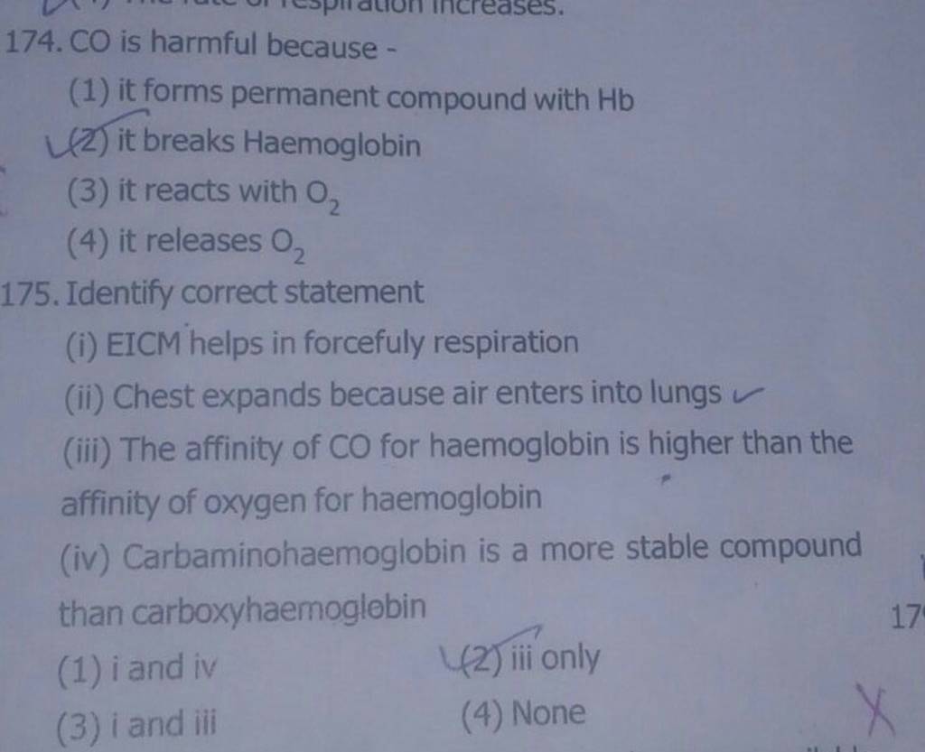 Identify correct statement (i) EICM helps in forcefuly respiration (ii) C..