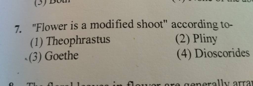 "Flower is a modified shoot" according to- | Filo