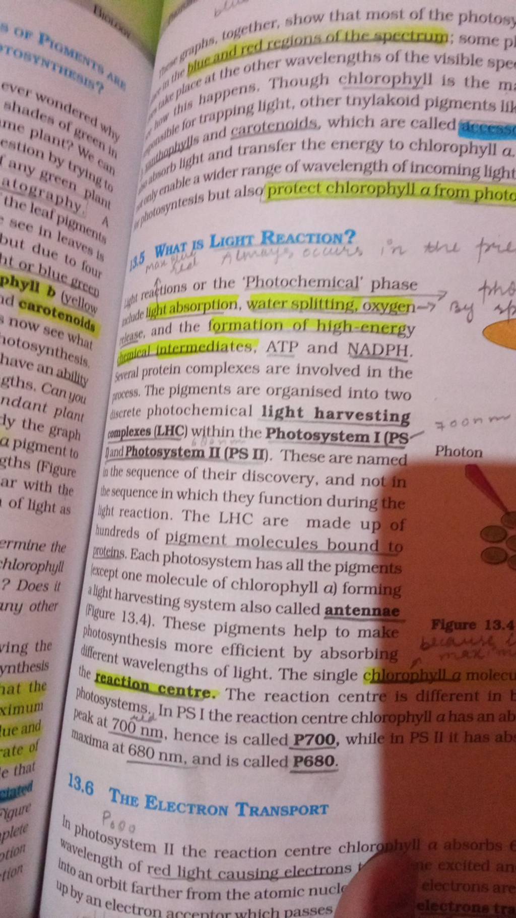 10 phether, show that most of the photosy plucind red regions of the spec..