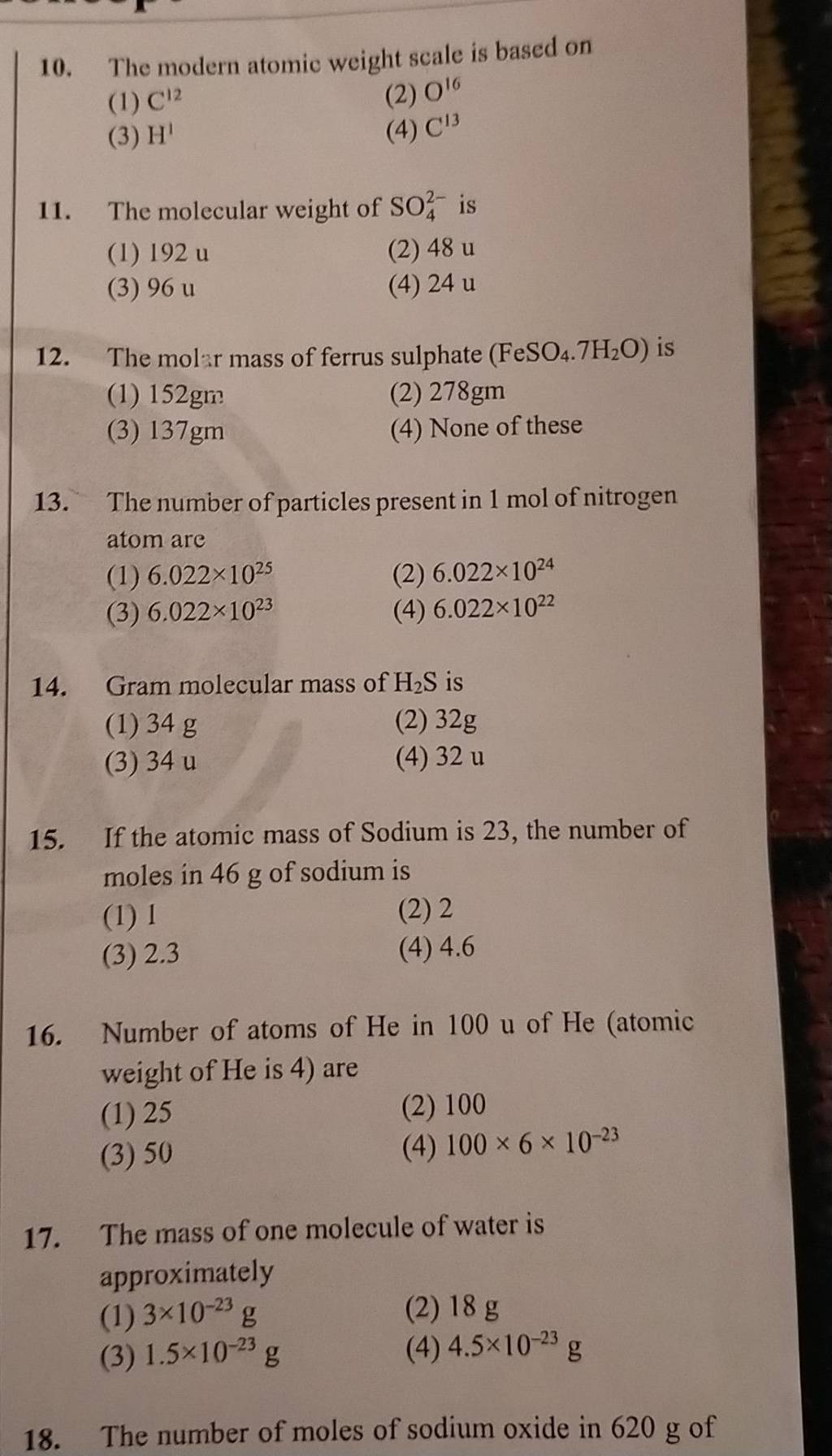 Gram Molecular Mass Of H2 S Is Filo gram-molecular-mass-of-h2-s-is-filo