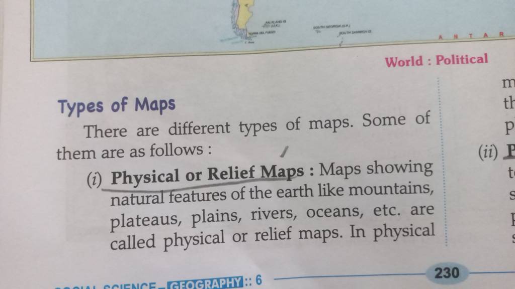 World : Political Types of Maps There are different types of maps. Some o..