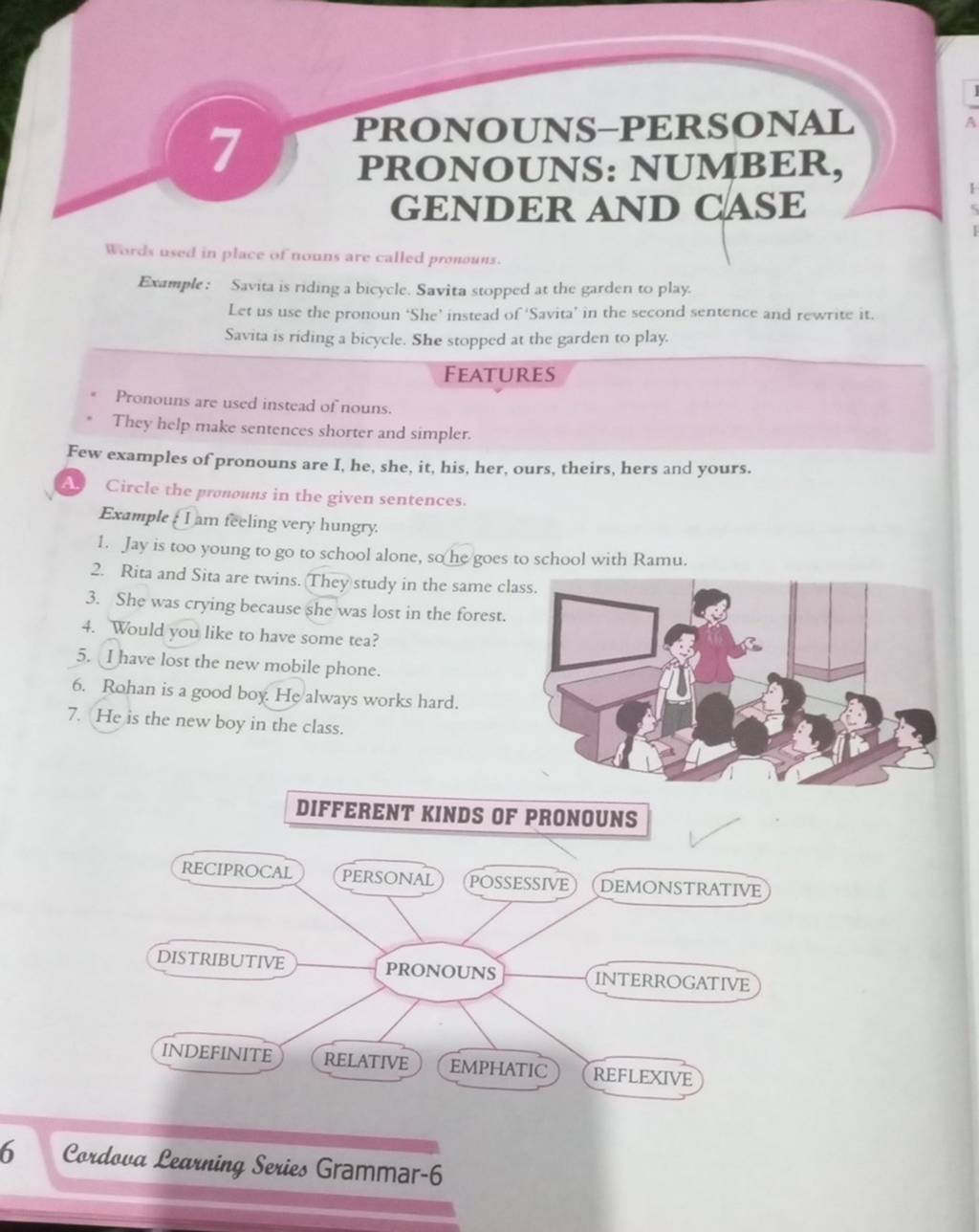 PRONOUNS-PERSONAL PRONOUNS: NUMBER, GENDER AND CASE Hurds used in place o..