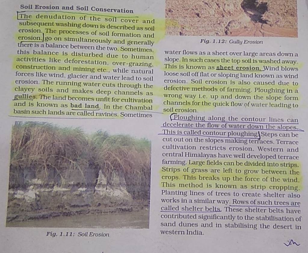 Soil Erosion and Soil Conservation The denudation of the soll cover and s..