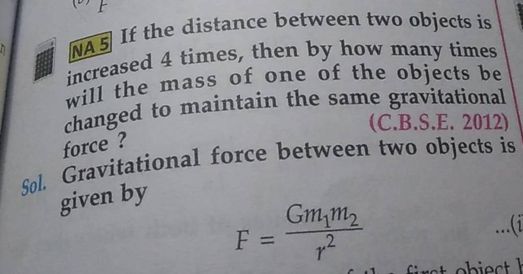 Gravitational Force Between Two Objects Increases As Mass Increases And ... Gravitational Force Between Two Objects Increases As Mass Increases And ...