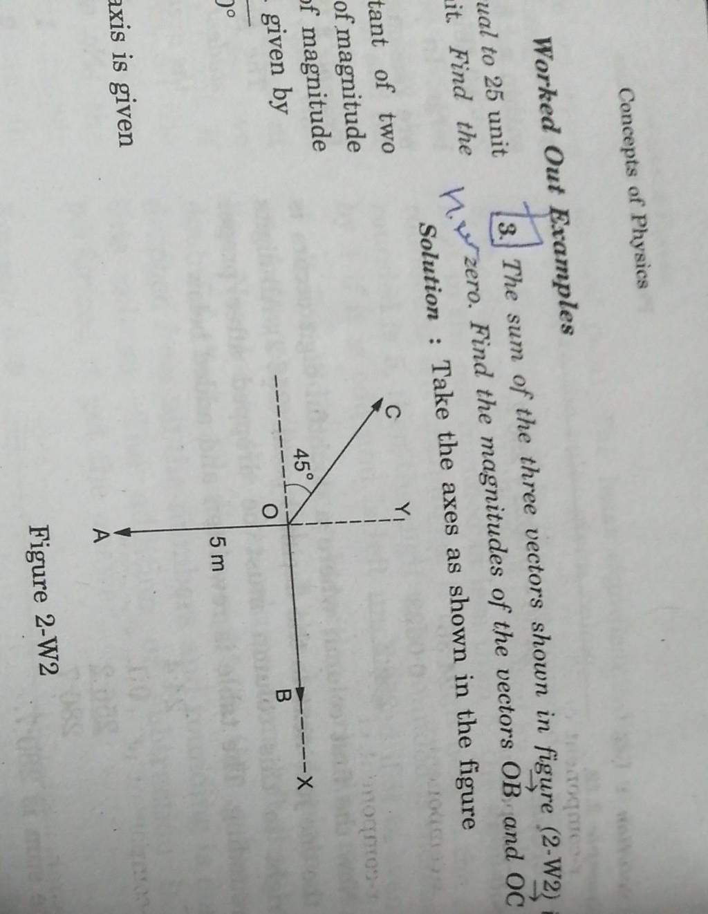 Concepts of Physics Worked Out Examples 3. The sum of the three vectors s.. Concepts of Physics Worked Out Examples 3. The sum of the three vectors s..