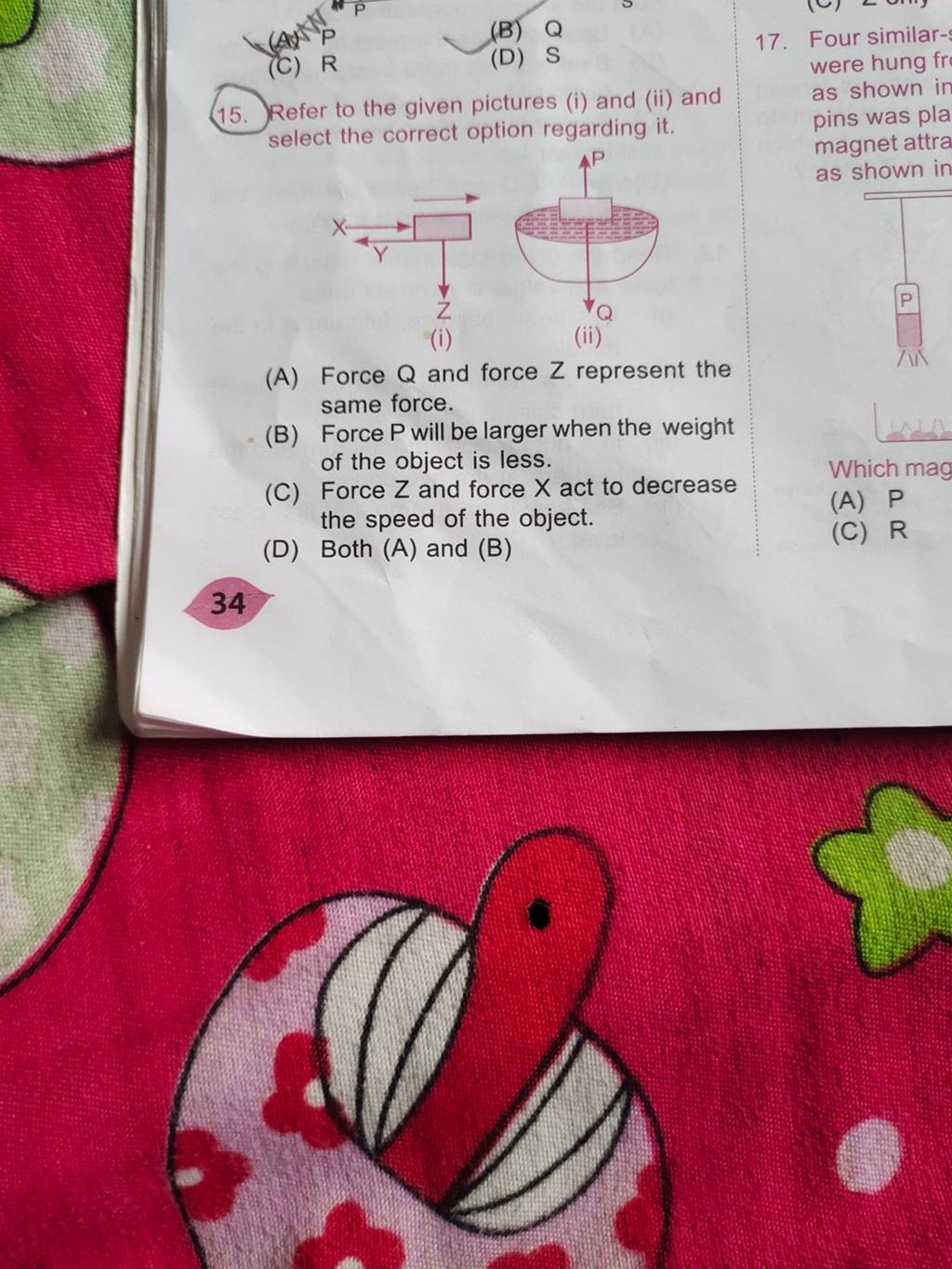 Refer To The Given Pictures I And Ii And Select The Correct Option Re