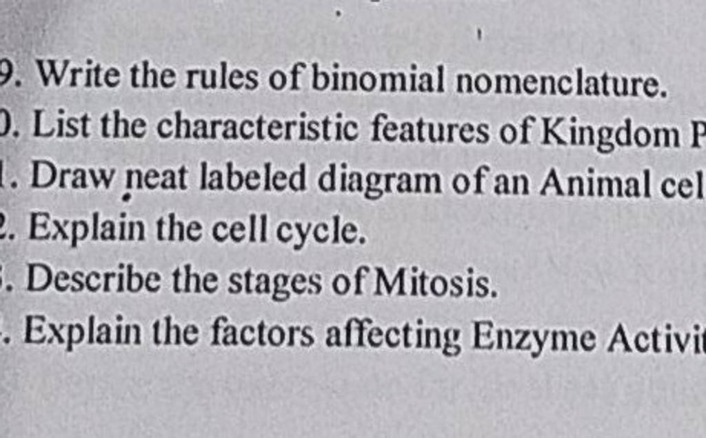 Write the rules of binomial nomenclature. List the characteristic feature..