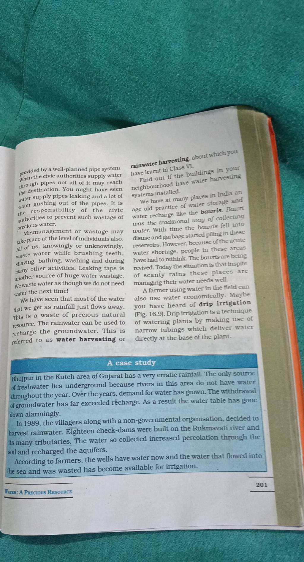 provided by a well-planned pipe system. rainwater harvesting, about which..