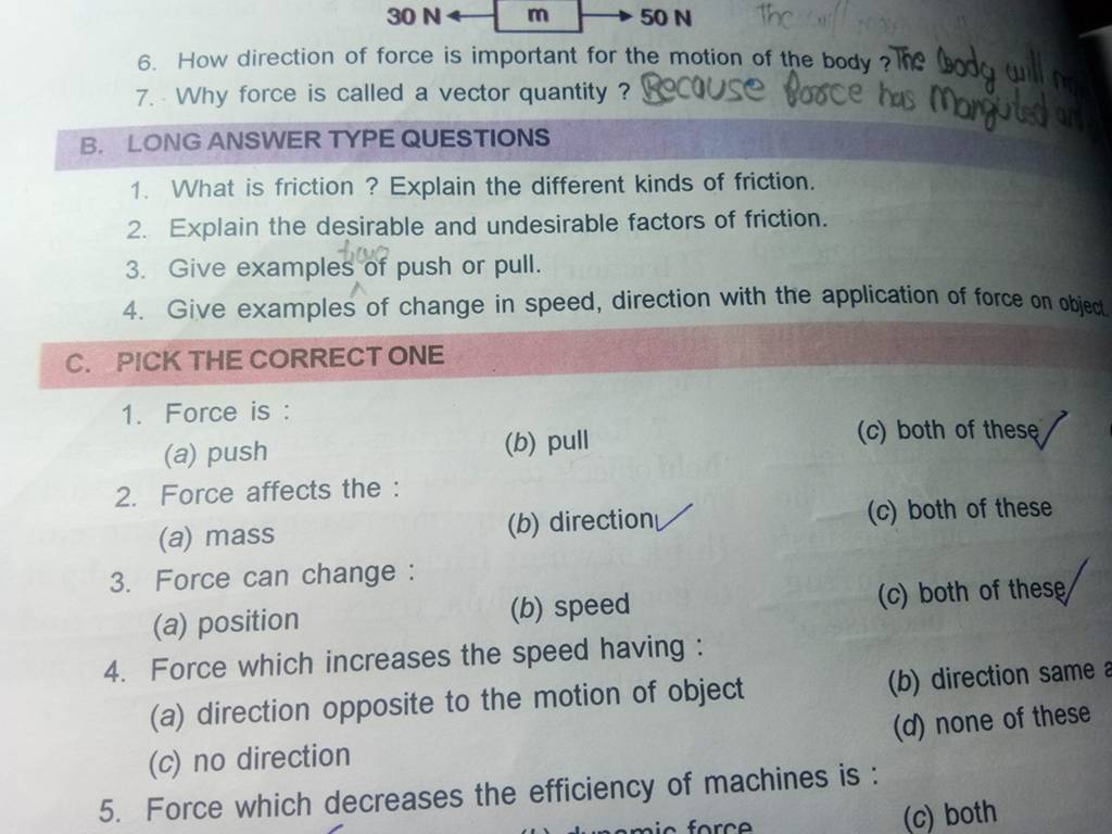 Why Force Is Called A Vector Quantity Because Borce Has Morgulst B Long 7834