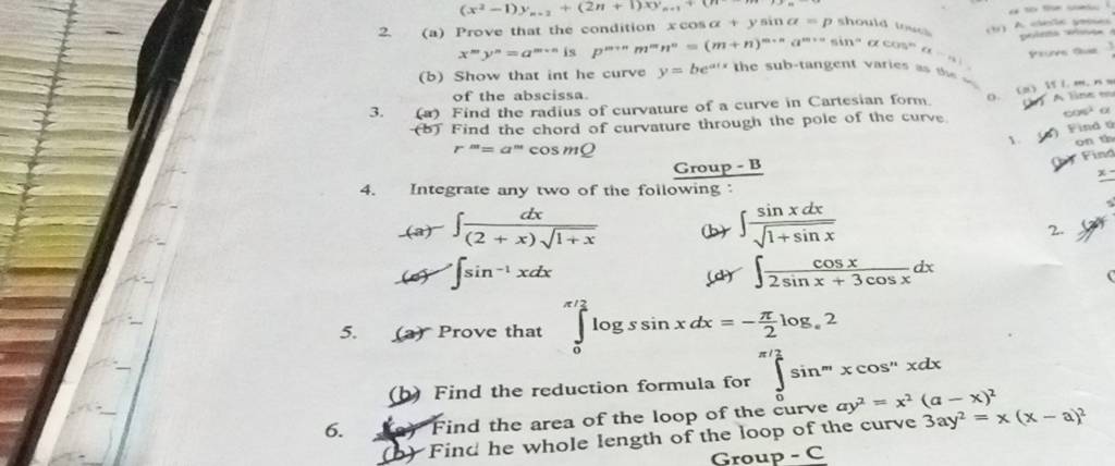 A Find The Radius Of Curvature Of A Curve In Cartesian Form Filo