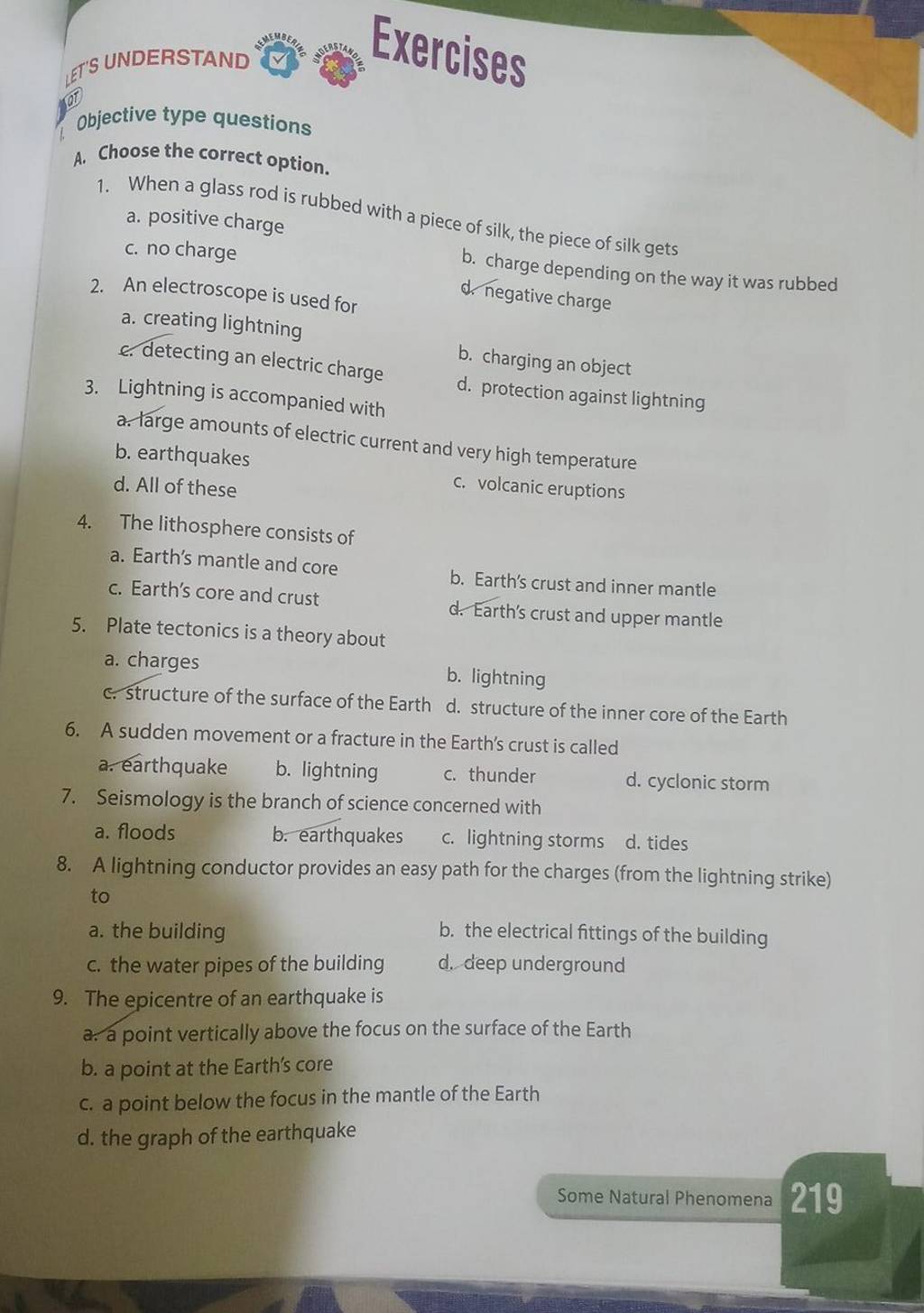 When a glass rod is rubbed with a piece of silk, the piece of silk gets..