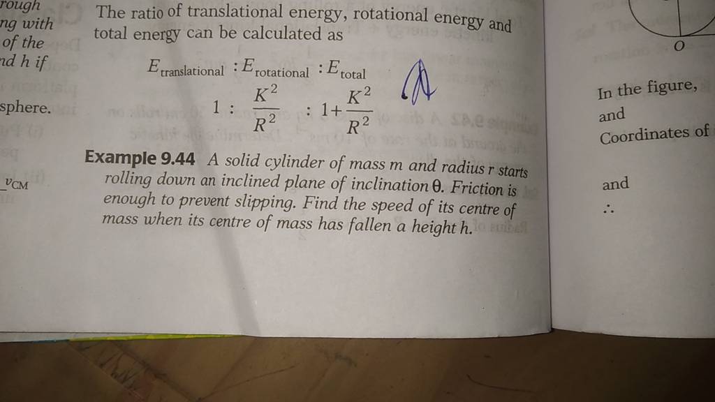 The Ratio Of Translational Energy Rotational Energy And Total Energy Can