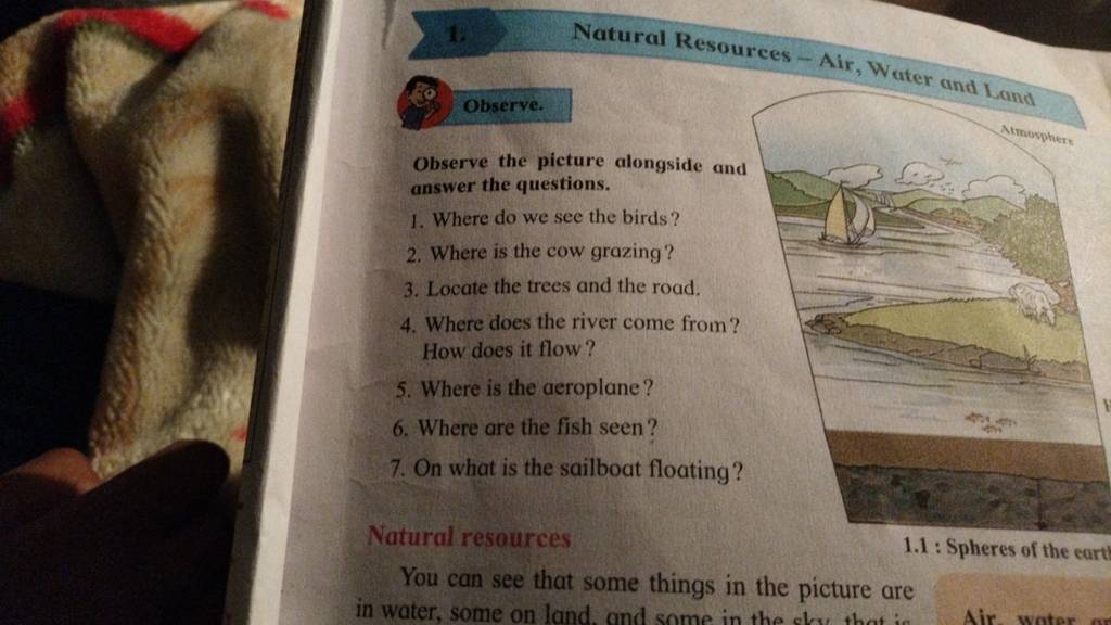 Observe the picture alongside and answer the questions. | Filo