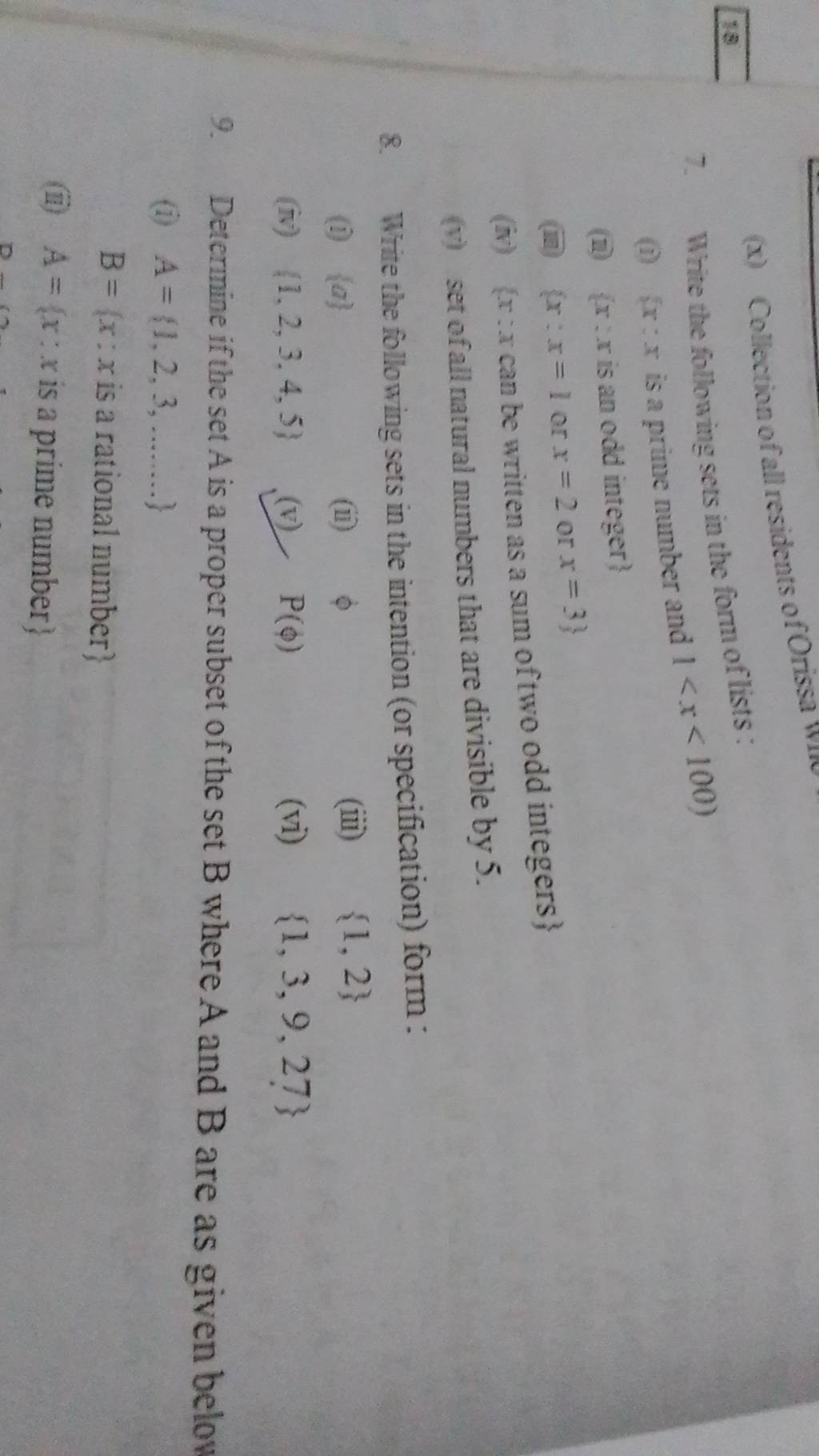 Determine If The Set A Is A Proper Subset Of The Set B Where A And B Are