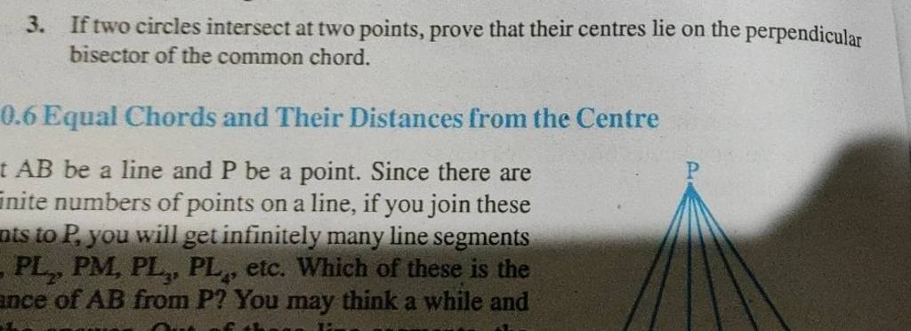 3 If Two Circles Intersect At Two Points Prove That Their Centres Lie O 9270