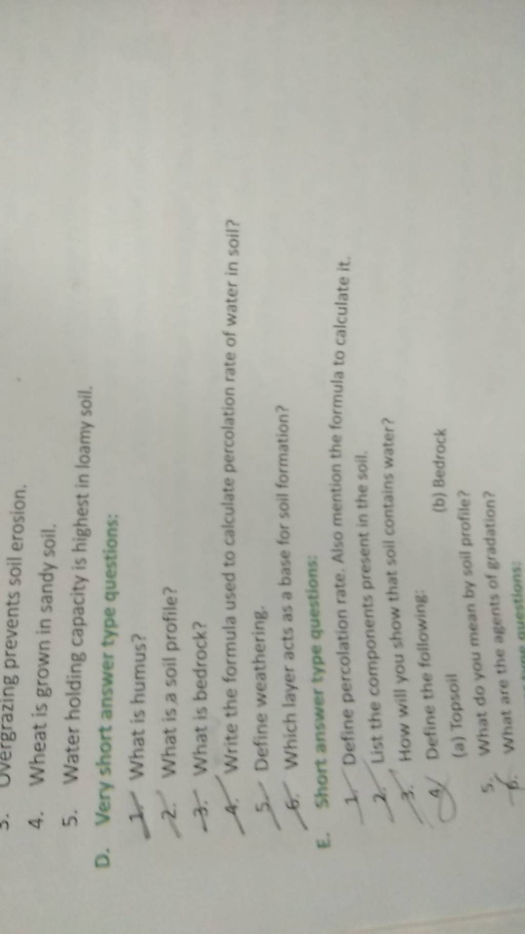 Write the formula used to calculate percolation rate of water in soil?..